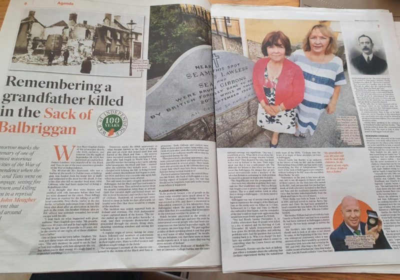Media Coverage of the Centenary of the Sack of Balbriggan | Balbriggan ...